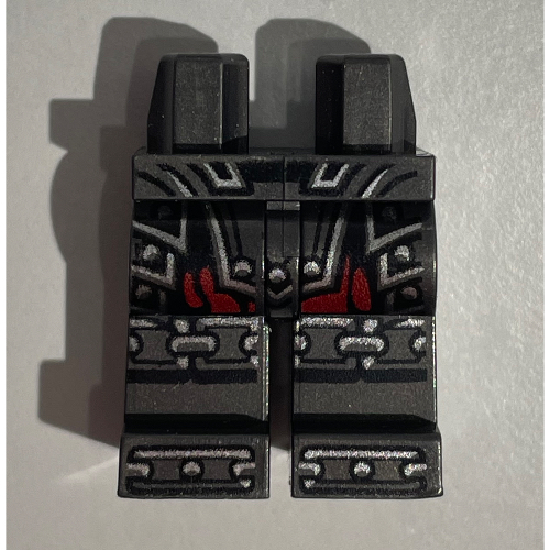 LEGO PART 970c75pr9947 Hips and Pearl Titanium Legs with Silver Armor ...