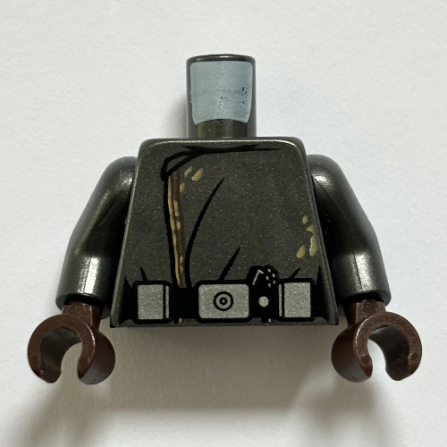 LEGO PART 973c75h07pr4411 Torso Jacket with Brown Trim and Tan Stains ...