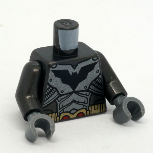 LEGO PART 973c75h12pr4417 Torso Armor with Batman Logo, Gold Belt Print ...