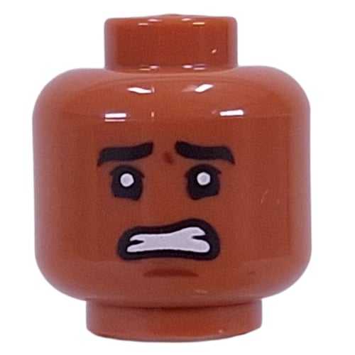 LEGO PART 28621pr9638 Minifig Head Usopp, Black Eyebrows, Open Mouth ...