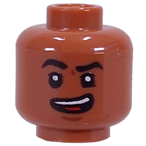 LEGO PART 28621pr9638 Minifig Head Usopp, Black Eyebrows, Open Mouth ...