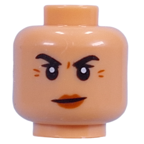 LEGO PART 28621pr4311 Minifig Head Dwarf Cleric, Black Eyebrows, Crows ...