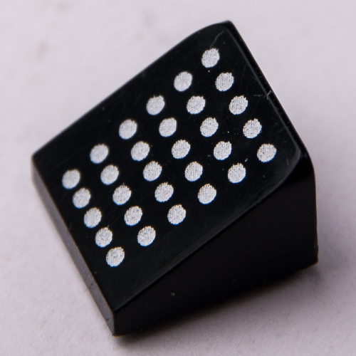 LEGO PART 54200pr0006 Slope 30° 1 x 1 x 2/3 (Cheese Slope) with Silver ...