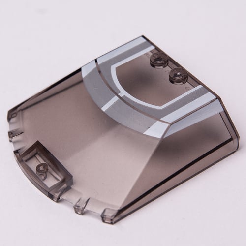 LEGO PART 65633pr0003 Windscreen 6 x 6 x 1 1/3 with White/Light Bluish ...