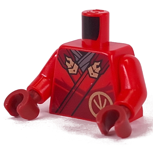 LEGO PART 973c22h10pr6559 Torso, Robe, Dark Red Trim, Gold Decorations ...