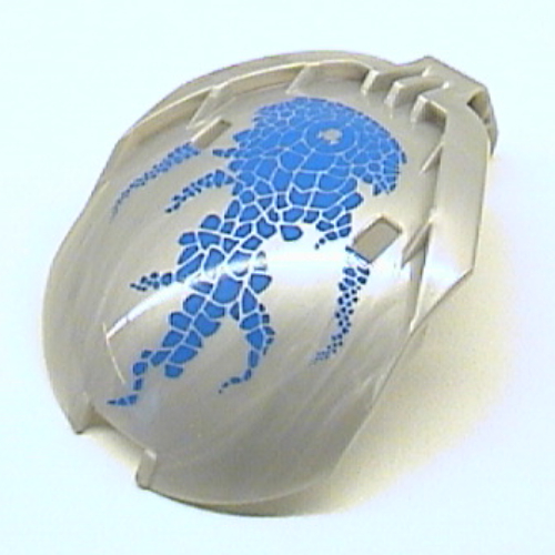 LEGO PART 41671pr0006 Windscreen Bohrok 4 x 5 x 7 with Blue Scales and ...