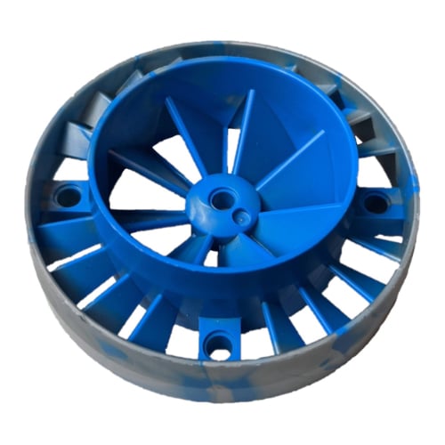 LEGO PART 53983pat0002 Engine, Very Large Turbine, with Blue Marbled ...