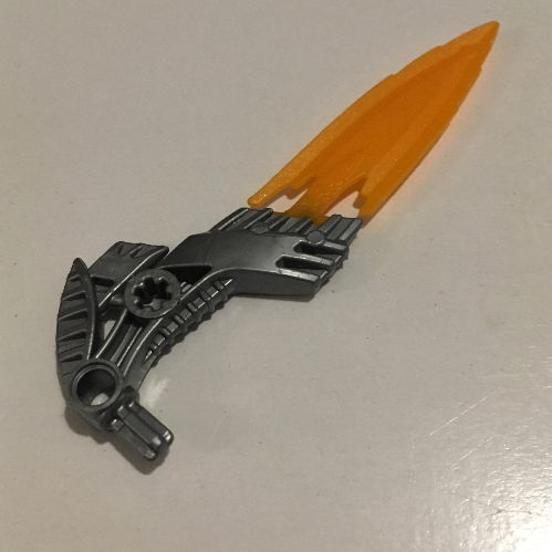 LEGO PART 87806pat0002 Large Figure Weapon Blade, Fire Shooter with ...