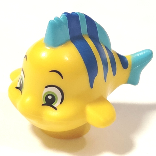 LEGO PART 15679pr0002 Animal, Fish with Large Eyes, Medium Blue Dorsal ...