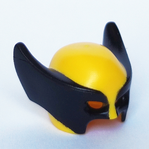 LEGO PART 17018pr0001 Mask Wolverine with Black Pointed Sides Print ...