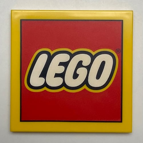 LEGO PART 1751pr9999 Tile 4 x 4 with LEGO Logo print | Rebrickable ...
