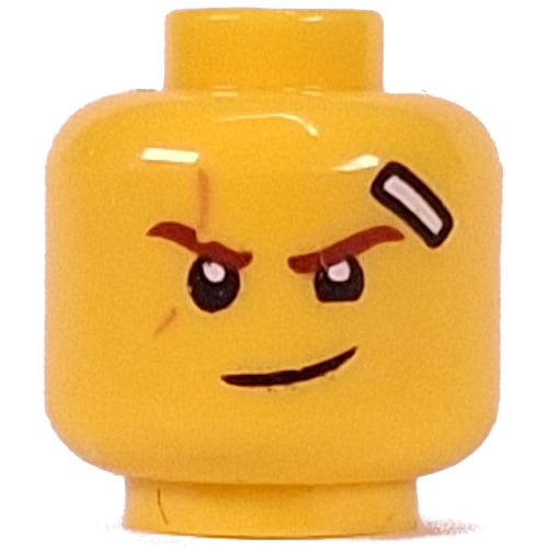 LEGO PART 28621pr3977 Minifig Head Kai, Black/Red Eyemask, Angry Teeth ...
