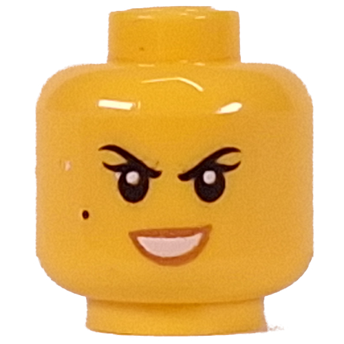 LEGO PART 28621pr3979 Minifig Head Nya, Black and Bright Light Blue Eye ...