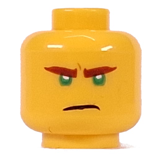 LEGO PART 28621pr3980 Minifig Head Lloyd, Black and Yellow Eye Mask ...