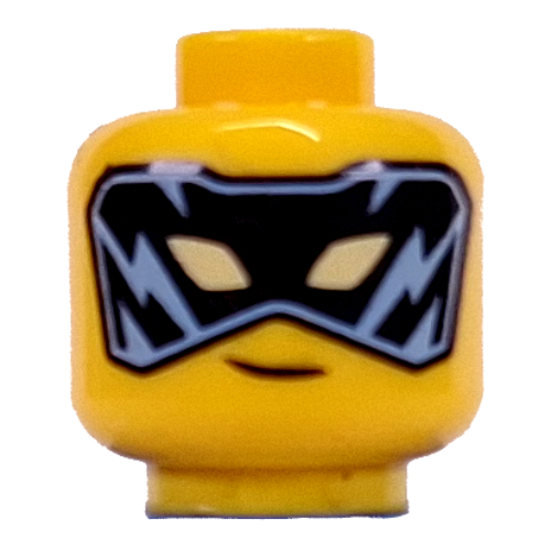 LEGO PART 28621pr3987 Minifig Head Jay, Black and Medium Blue Eyemask ...