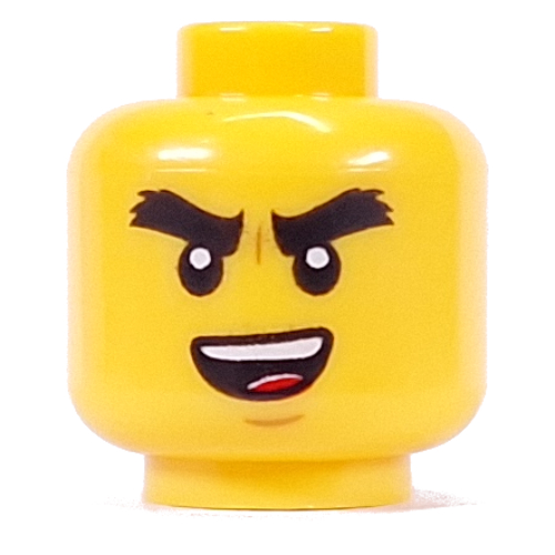 LEGO PART 28621pr3993 Minifig Head Cole, Black and Dark Red Eyemask ...