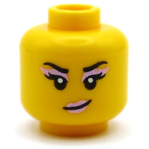 LEGO PART 28621pr4070 Minifig Head Zoey, Lavender Eyeshadow, Lavender ...