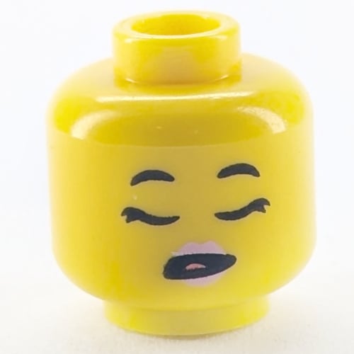 LEGO PART 28621pr4088 Minifig Head Nova, Bright Pink Lips, Smile ...