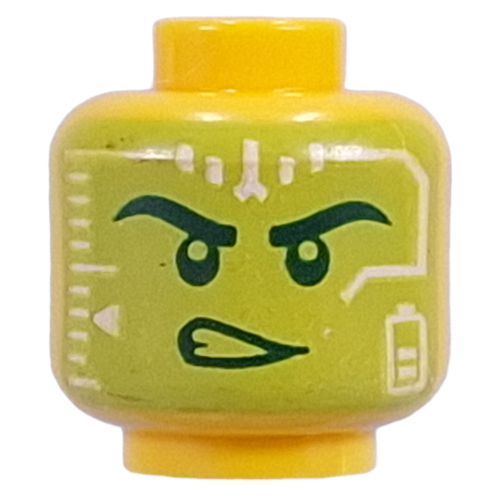 LEGO PART 28621pr4282 Minifig Head Lime Heads-Up Display (HUD ...