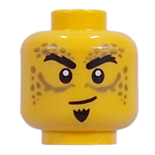 LEGO PART 28621pr4403 Minifig Head Gith Warlock, Silver Decorations ...