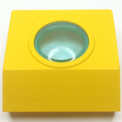 LEGO PART 30080c01 Panel 4 x 3 x 3 with Porthole with Trans Light Blue ...