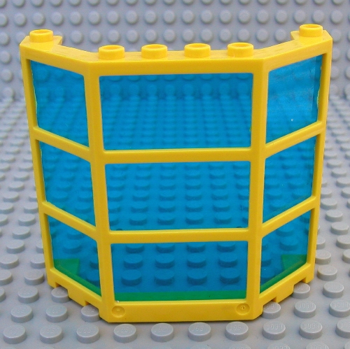 LEGO PART 30185c02 Window Bay 3 x 8 x 6 with Trans-Dark Blue Glass ...