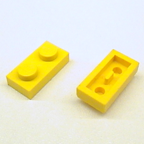 LEGO PART 3023a Plate 1 x 2 [Old Style Bottom] | Rebrickable - Build ...
