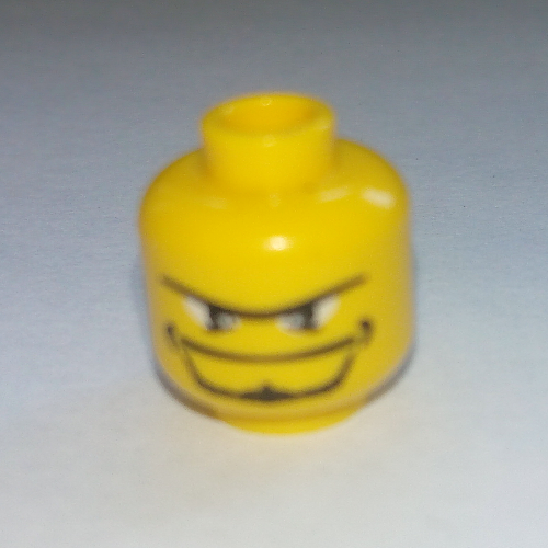 LEGO PART 3626bpr0158 Minifig Head, Beard with Goatee, Unibrow and Eye ...