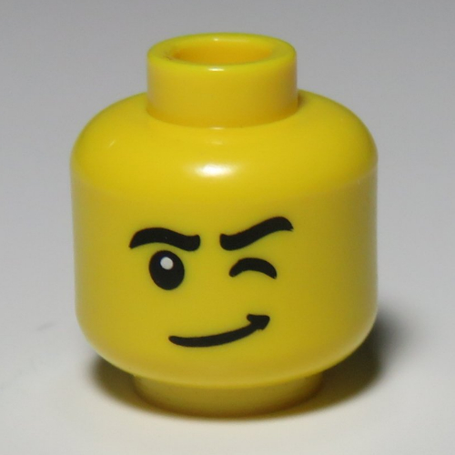 LEGO PART 3626bpr0768 Minifig Head Sailor, Eyebrows, Raised Left ...