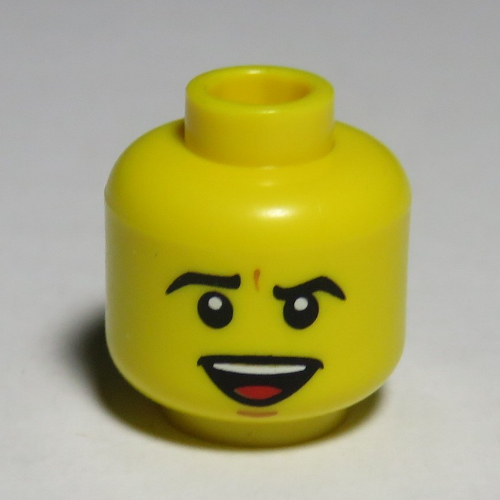 LEGO PART 3626bpr0771 Minifig Head Punk Rocker, Open Smiling Mouth ...