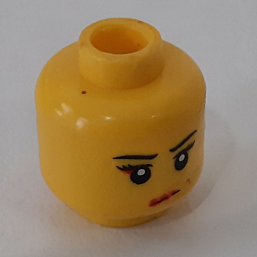 LEGO PART 3626bpr0782 Minifig Head Nya, Eyelashes, Red Eyeshadow, Red ...