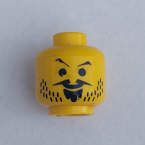 LEGO PART 3626bpr9962 Minifig Head Imperial Armada, Moustache Pointed ...