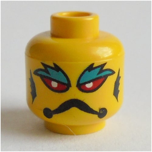 LEGO PART 3626bpr0292 Minifig Head Stingray, Red Eyes, White Pupils ...