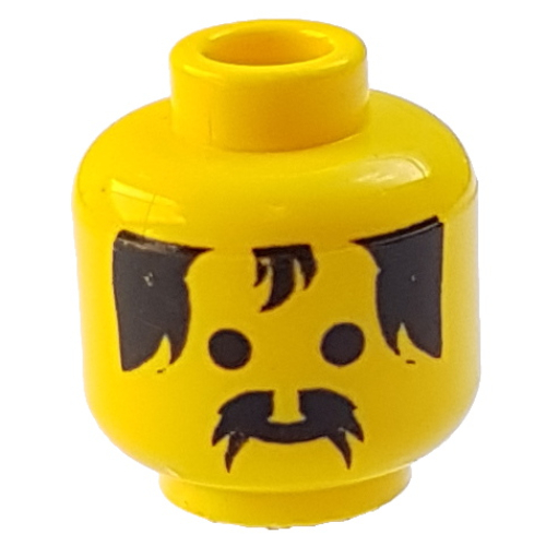 LEGO PART 3626bpr9953 Minifig Head Forestman / Knight, Moustache and ...