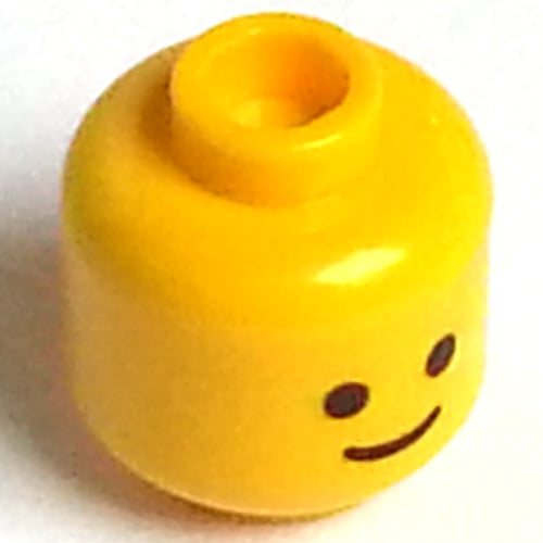 LEGO PART 3626cpr0001 Minifig Head Standard Grin Print [Hollow Stud ...