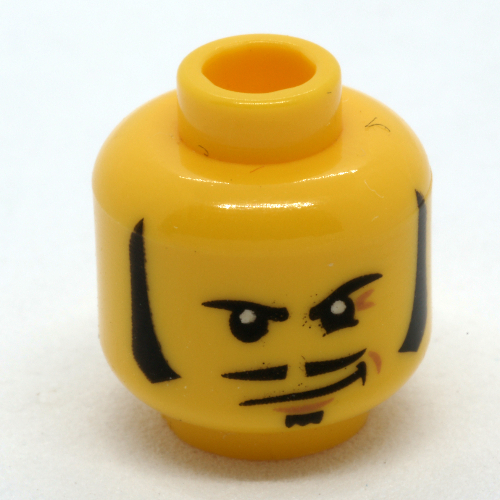 LEGO PART 3626cpr1014 Minifig Head Rodney Rathbone, Sideburns ...