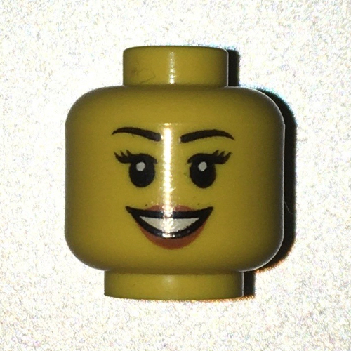 LEGO PART 3626cpr1234 Minifig Head Princess, Peach Lips, Open Mouth ...