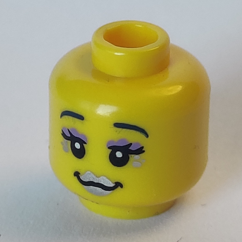 LEGO PART 3626cpr1299 Minifig Head Marsha (Mermaids), Silver Lips ...