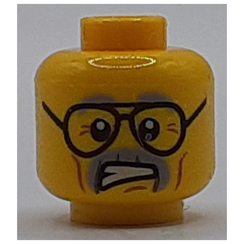 LEGO PART 3626cpr1344 Minifig Head Pa Cop / Professor Brainstein ...
