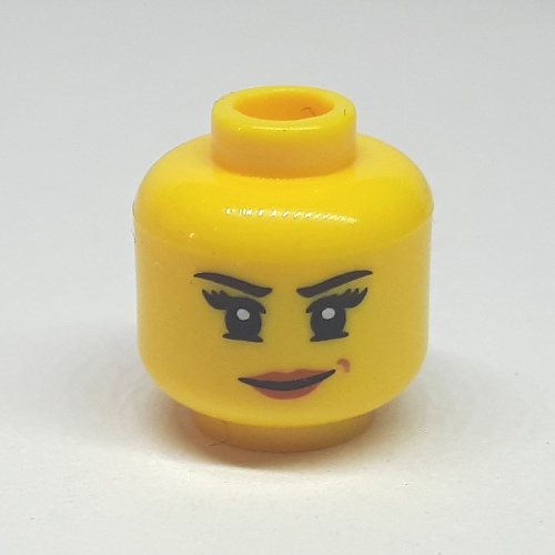 LEGO PART 3626cpr1972 Minifig Head Nya, Lopsided Grin with Pink Lips ...