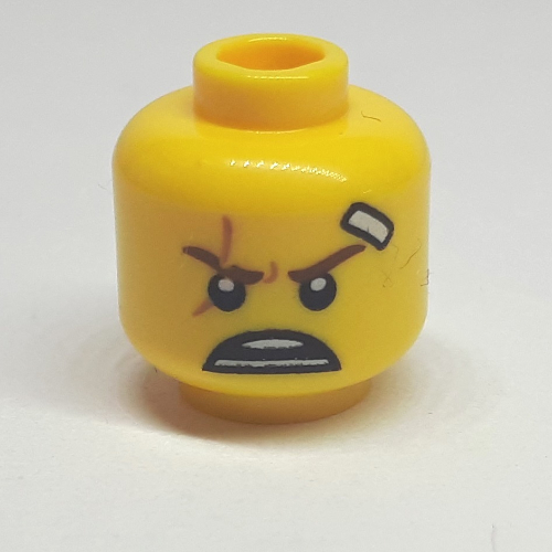 LEGO PART 3626cpr2328 Minifig Head Kai, Reddish Brown Eyebrows, Medium ...