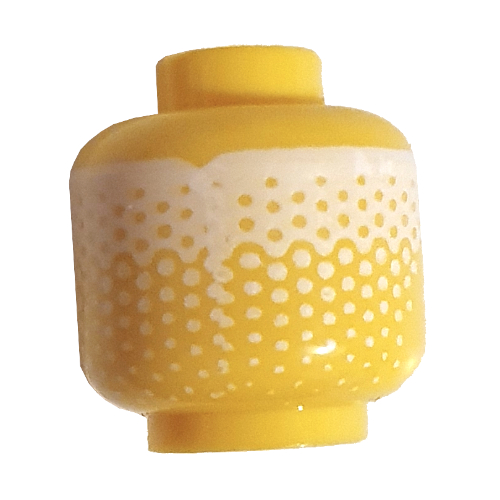 LEGO PART 3626cpr2396 Minifig Head Zane, Eyebrows, Dark Azure Eyes ...