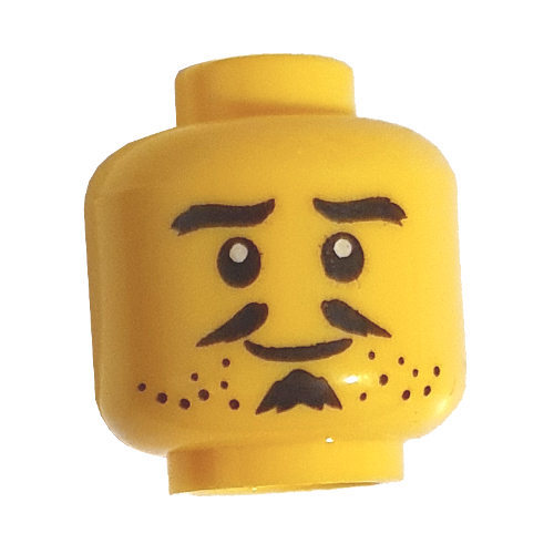 LEGO PART 3626cpr2629 Minifig Head Sensei Wu (Dragon Master) / Kaito ...