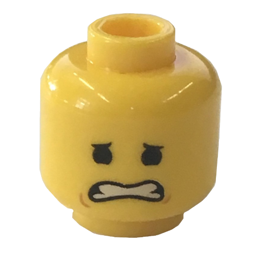 LEGO PART 3626cpr2755 Minifig Head Emmet, Dual Sided, Open Smile with ...