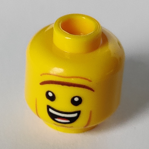 LEGO PART 3626cpr2838 Minifig Head President Business, Dual Sided ...