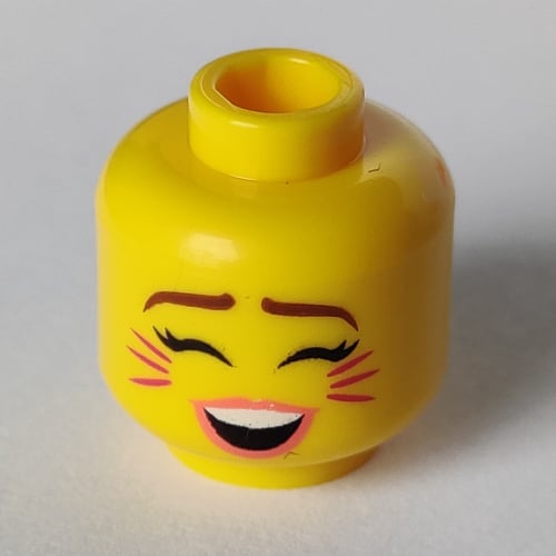 LEGO PART 3626cpr2848 Minifig Head Kitty Pop, Reddish Brown Eyebrows ...