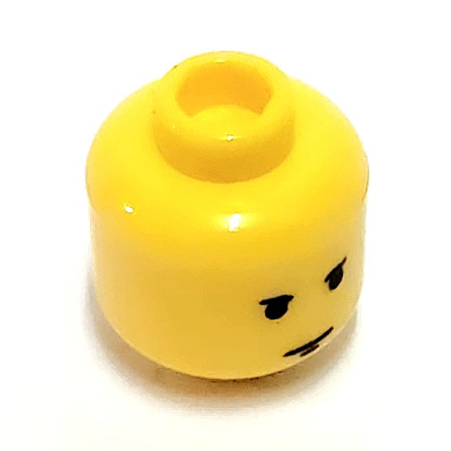 LEGO PART 3626cpr2866 Minifig Head Luke Skywalker, Small Black Eyebrows ...