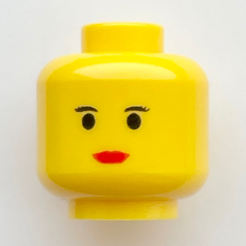 LEGO PART 3626cpr2879 Minifig Head Leia / Padawan, Small Black Eyes ...