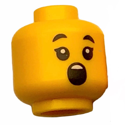 LEGO PART 3626cpr3265 Minifig Head, Girl, Eyelashes, Eyebrows, and ...