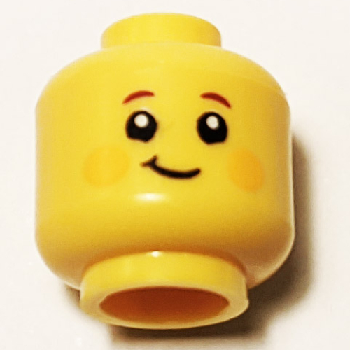 LEGO PART 3626cpr3601 Minifig Head Forest Elf, Blushes, Open Mouth ...